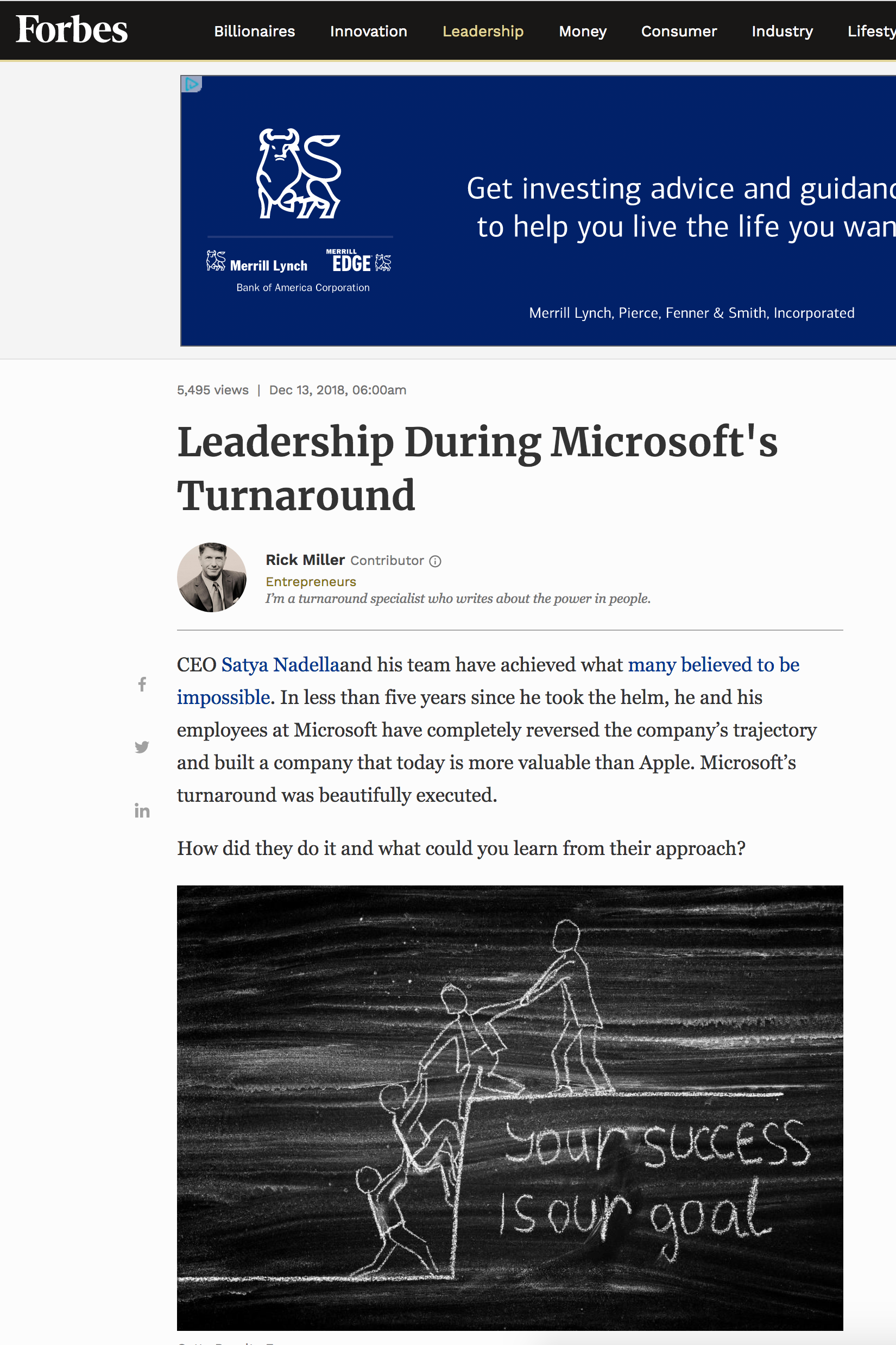 Leadership During Microsoft's Turnaround - BEING CHIEF